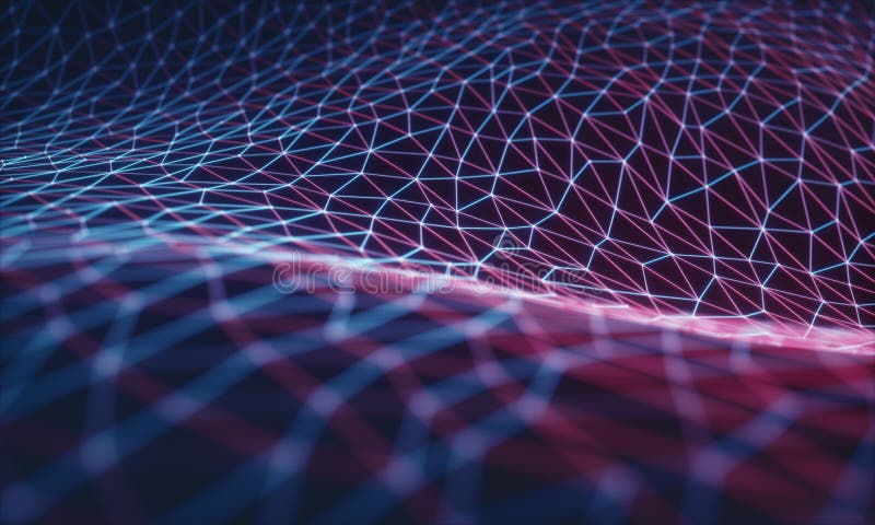 Cloud Computing / Neural Network Stock Illustration - Illustration of ...