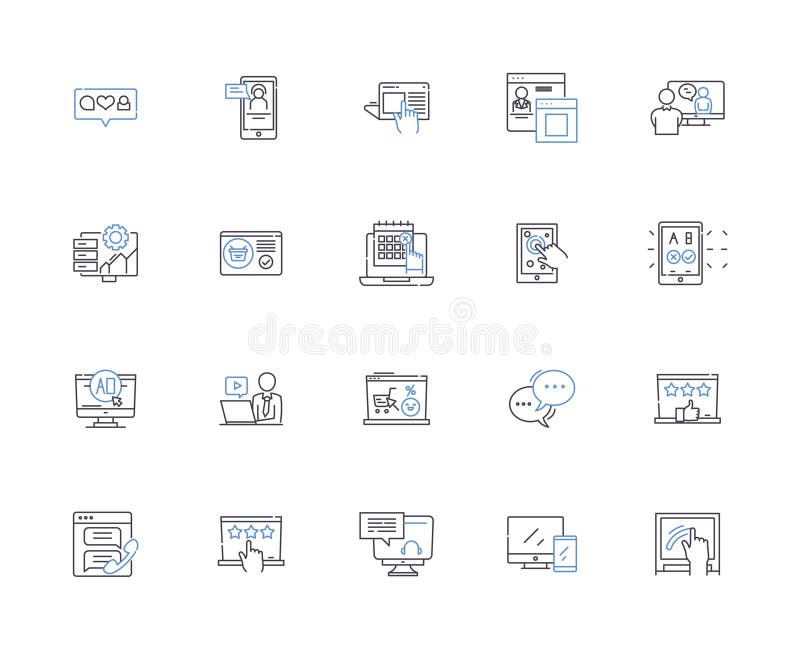 Cloud Computing Outline Icons Collection Cloud Computing Storage Virtualization