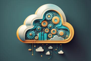 Cloud Computing Revolutionizing Business Operations with Automation and Smart Algorithms Stock ...