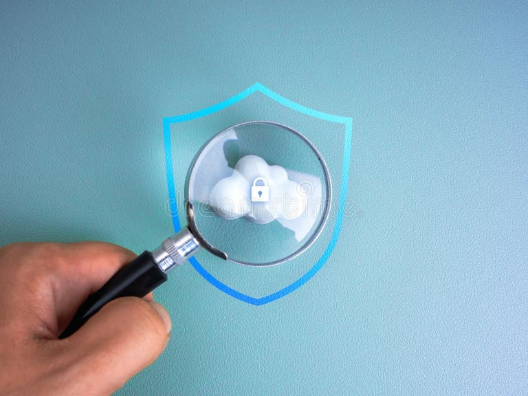 Cloud Computing Secure Management Technology, Cybersecurity Data System Storage Service Concept ...