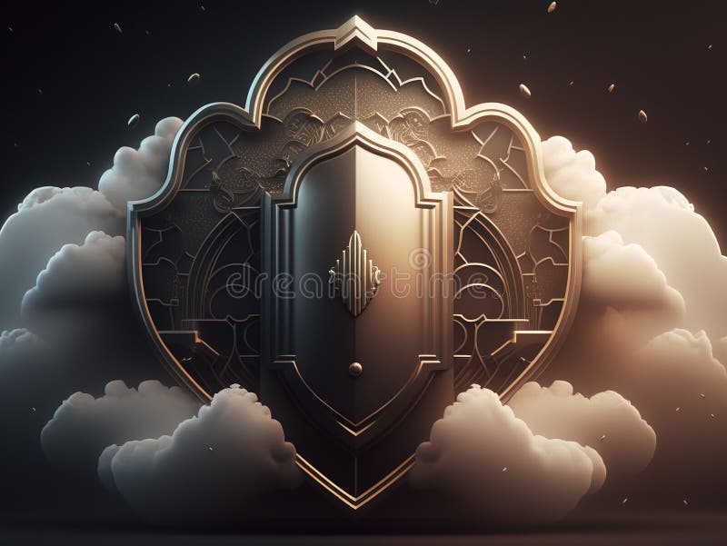 Cloud Computing Security Concept Generative Ai Stock Illustration Illustration Of Information