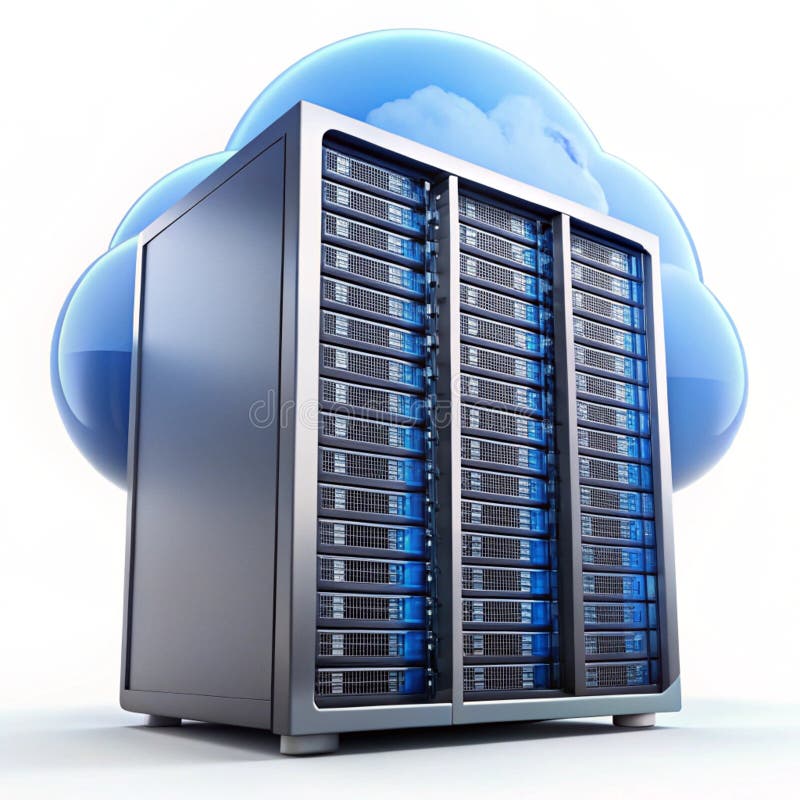 Cloud Computing Server Digital Network Stock Illustration ...