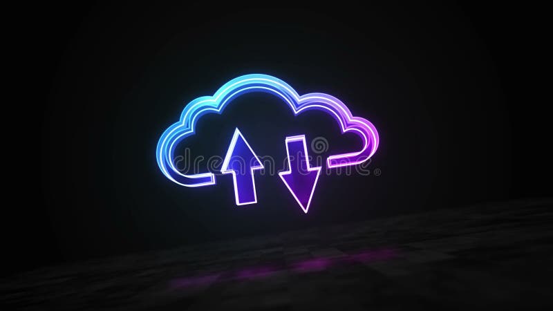 Cloud Computing Server Storage Symbol Loop Digital Concept Stock ...