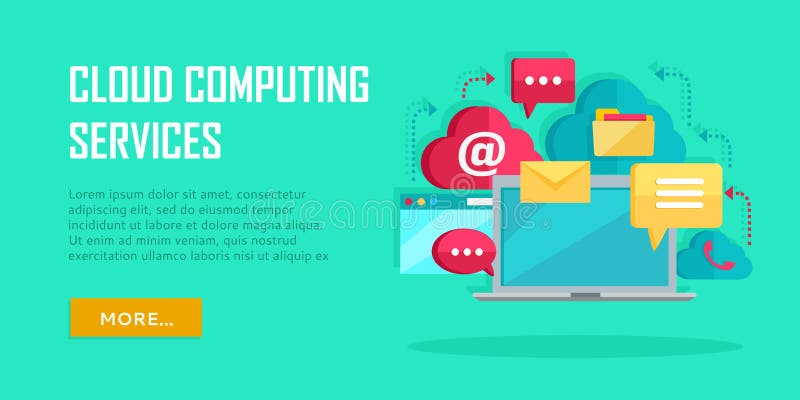 Cloud Computing Internet Concept Stock Vector - Illustration of connection, data: 45013220