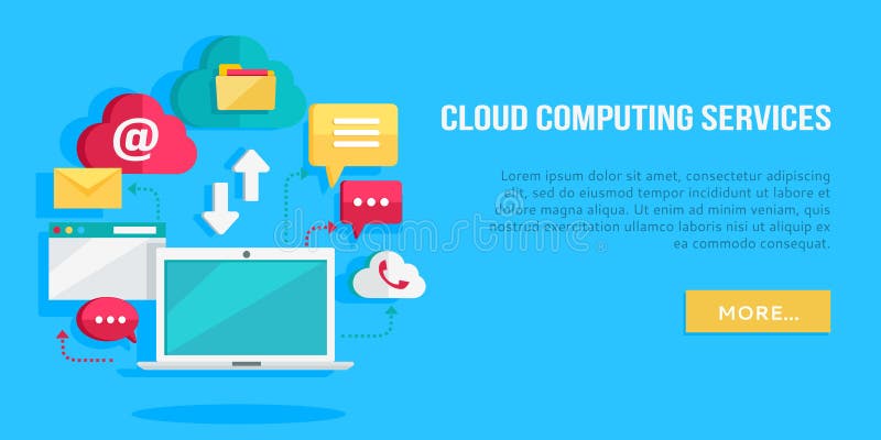 Cloud Computing Internet Concept Stock Vector - Illustration of ...