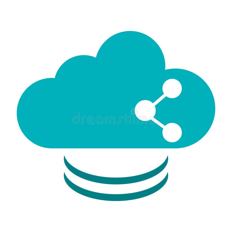 Cloud Computing Sharing Technology Stock Vector - Illustration of ...