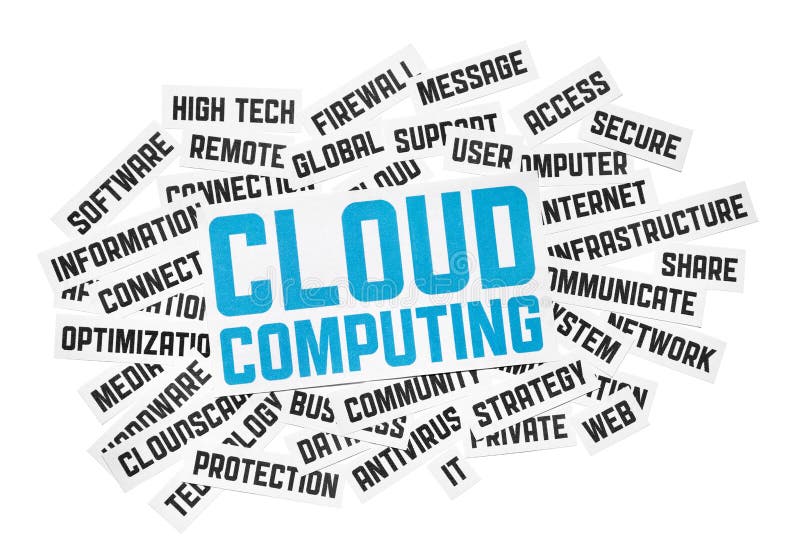 Cloud Computing Sign stock image. Image of cutout, internet - 20554685