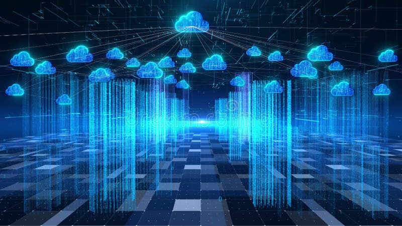 Cloud Computing and Smart City Concept Stock Video - Video of center ...