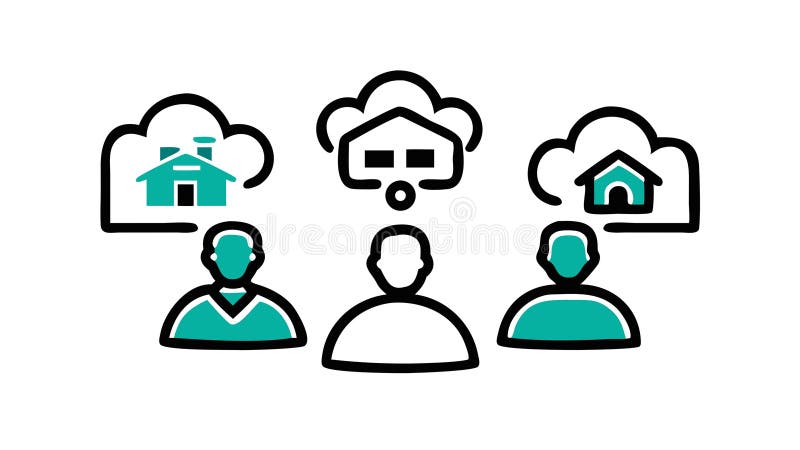 Cloud Computing Smart Home Integration Icon, Vector Design Generative ...
