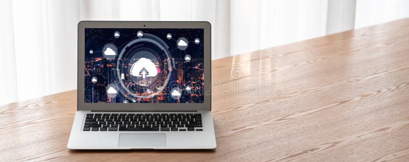 Cloud Computing Software for Modish Remote Work Stock Image - Image of tablet, workplace: 304506431