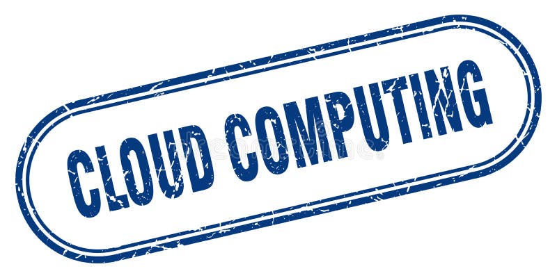 Cloud computing stamp stock vector. Illustration of textured - 197723169