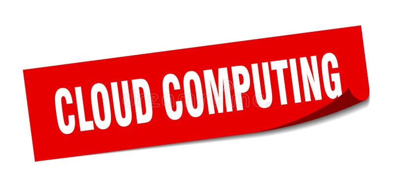 Cloud Computing Sticker. Cloud Computing Square Sign Stock Vector ...