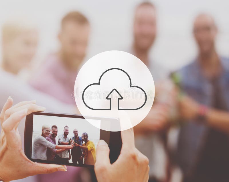 Cloud Computing Storage Internet Transfer Digital Concept Stock Photo ...