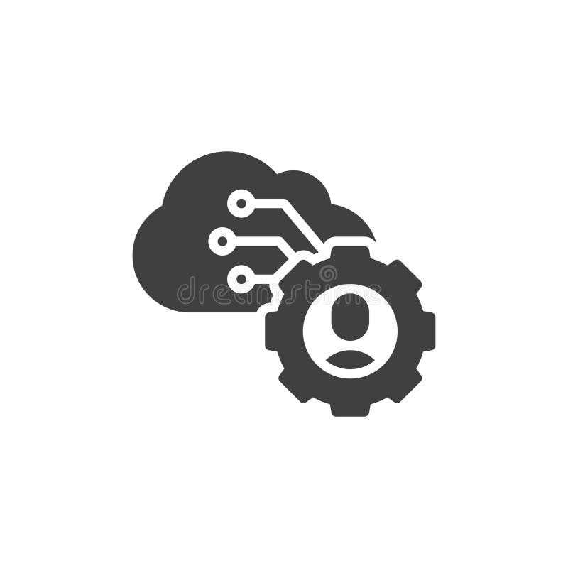 Cloud Computing Strategy Vector Icon Stock Vector - Illustration of ...