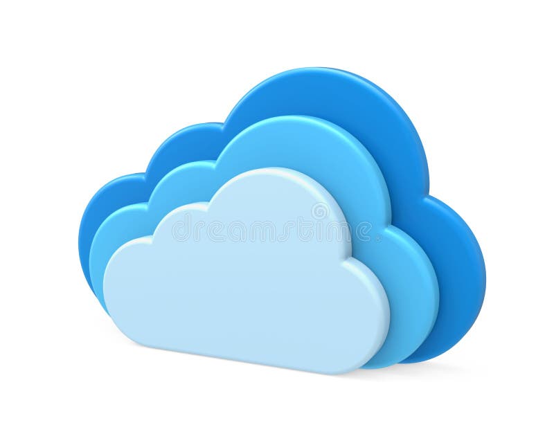 Cloud Computing Symbol Isolated Stock Illustration - Illustration of ...
