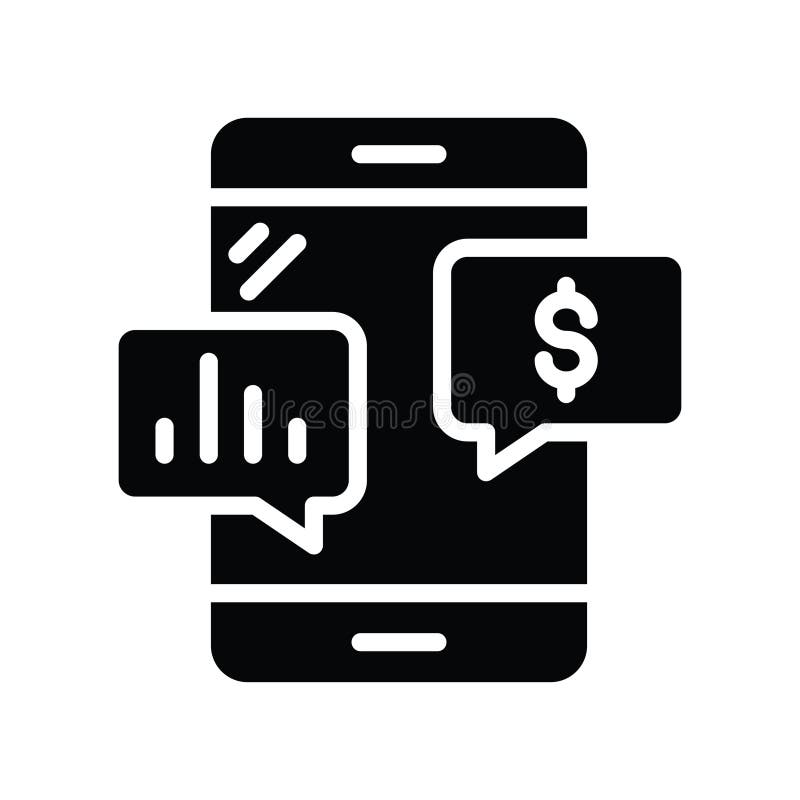 Business Chat Vector Solid Icon Design Illustration. Cloud Computing ...