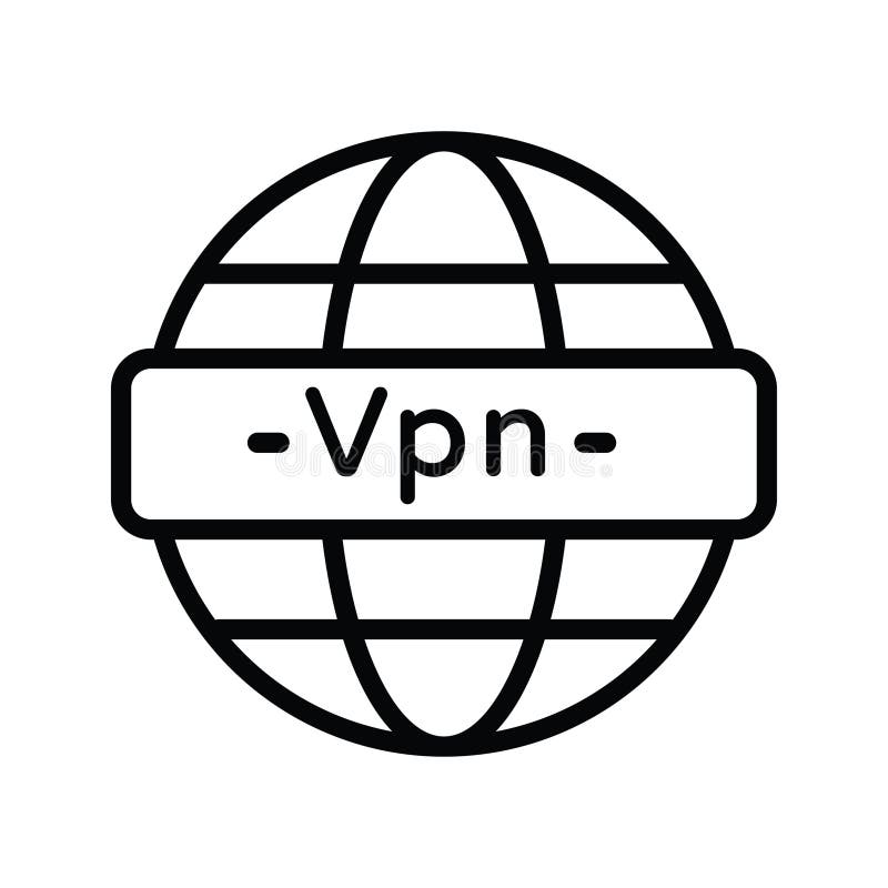 Digital Cloud Vector Outline Icon Design Illustration. Cloud Computing ...