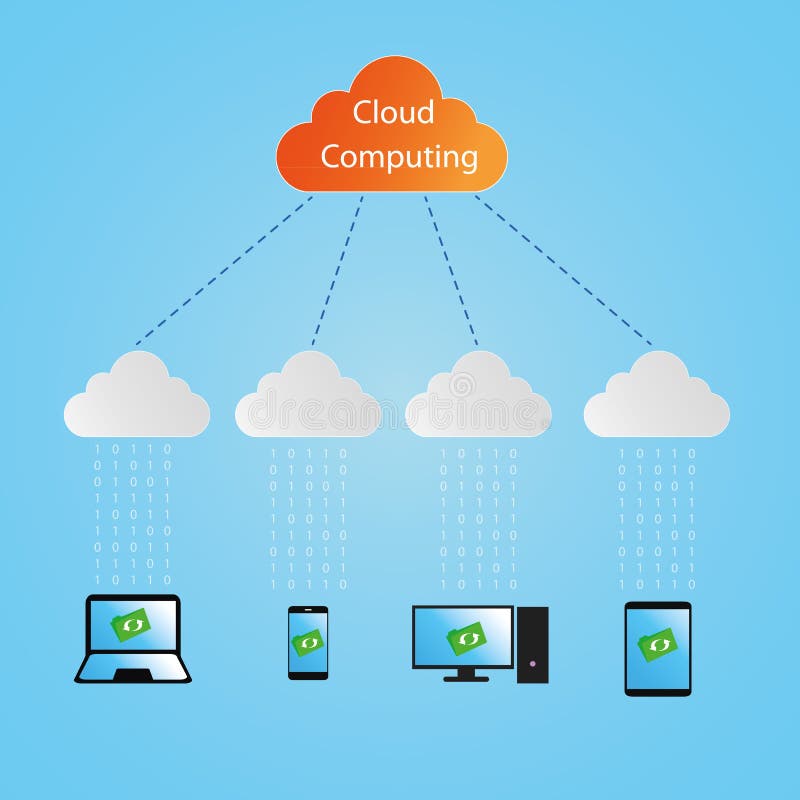 Cloud Computing Technology Abstract Scheme Eps10 Vector Illustration ...