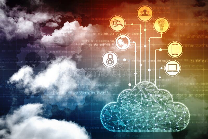 Cloud Computing Technology Background, Cloud Computing Concept ...
