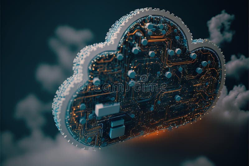 Cloud Computing Technology, Background, Illustration, Representation ...