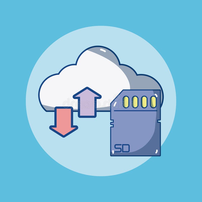 Cloud computing technology stock vector. Illustration of elements ...
