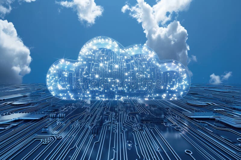 Cloud Computing Technology Cloud Computing Network Data Storage Technology Service Cyber ...