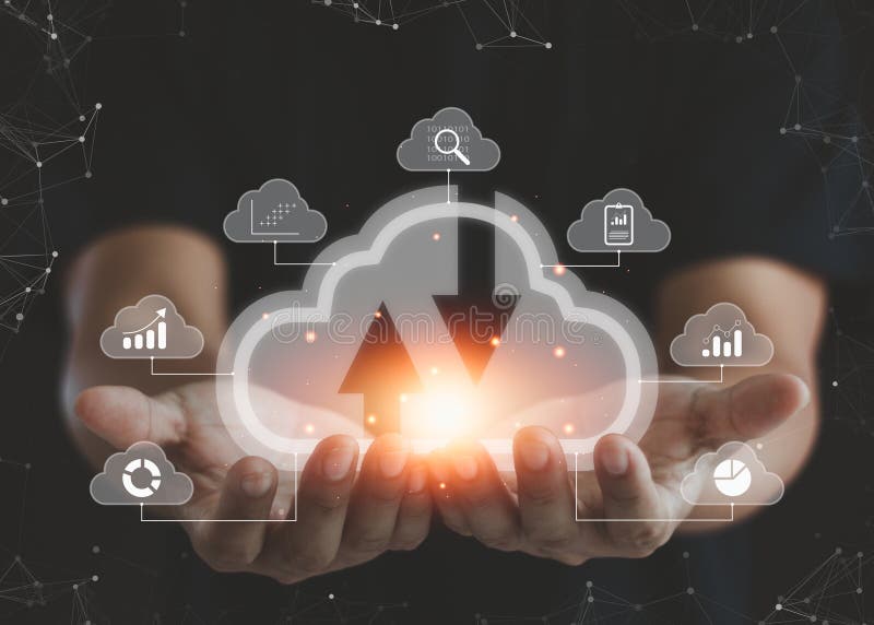 Cloud Computing Technology Concept. Big Data Analytics and Business ...