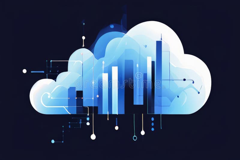 Cloud Computing Technology Concept.cloud Concept Stock Illustration - Illustration of computing ...