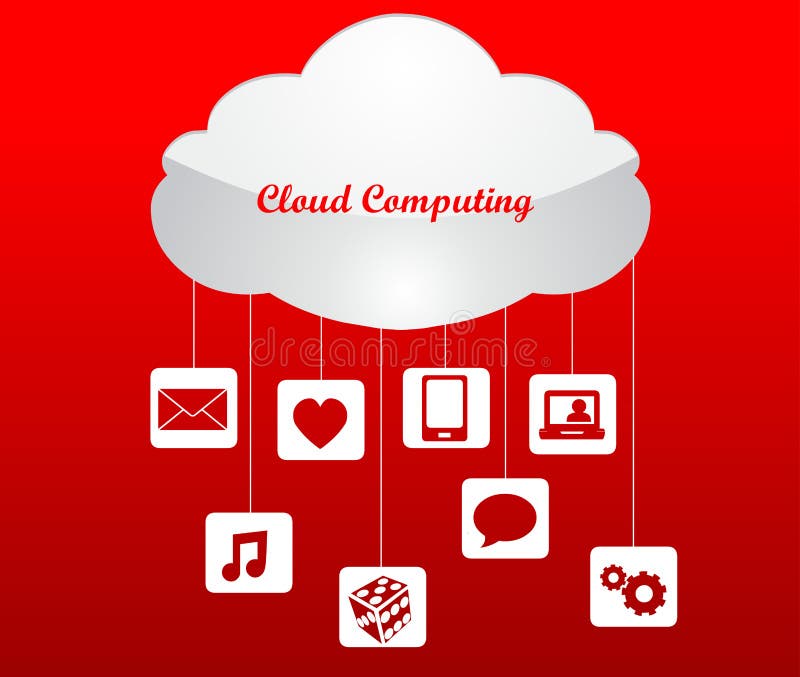 Cloud Computing Technology Concept Design Abstract Stock Vector ...