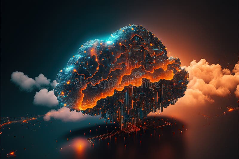 Cloud Computing Technology Concept.AI Generated Stock Illustration ... Cloud Computing Technology Concept.AI Generated Stock Illustration ...