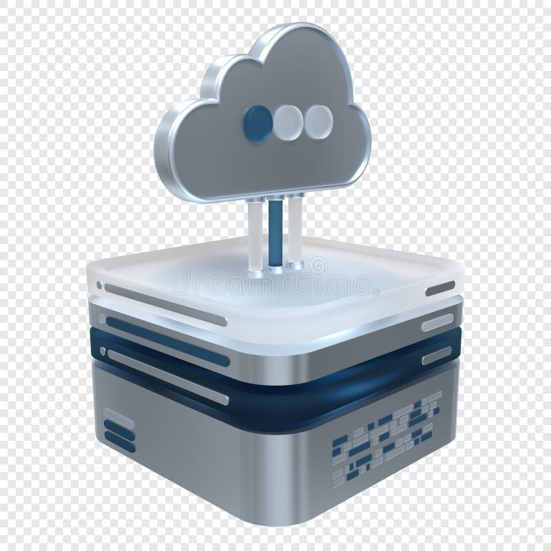 Cloud Computing Technology Cloud Data Center With Hosting Server Cloud Service 3d Rendering