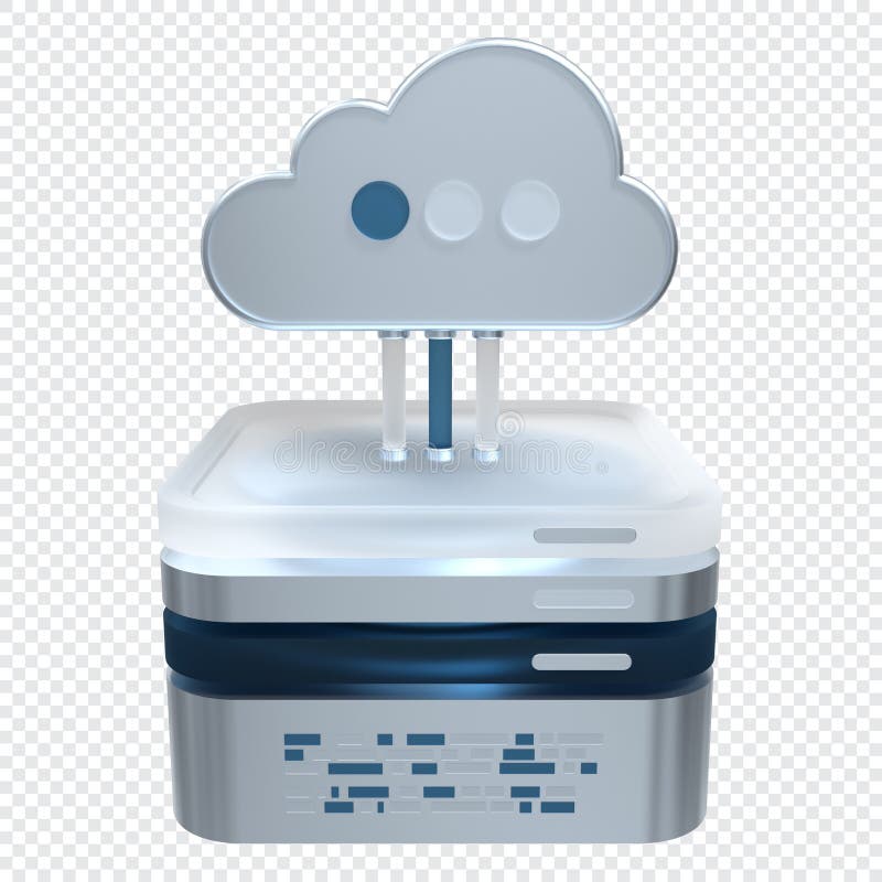 Cloud Computing Technology Cloud Data Center With Hosting Server Cloud Service 3d Rendering