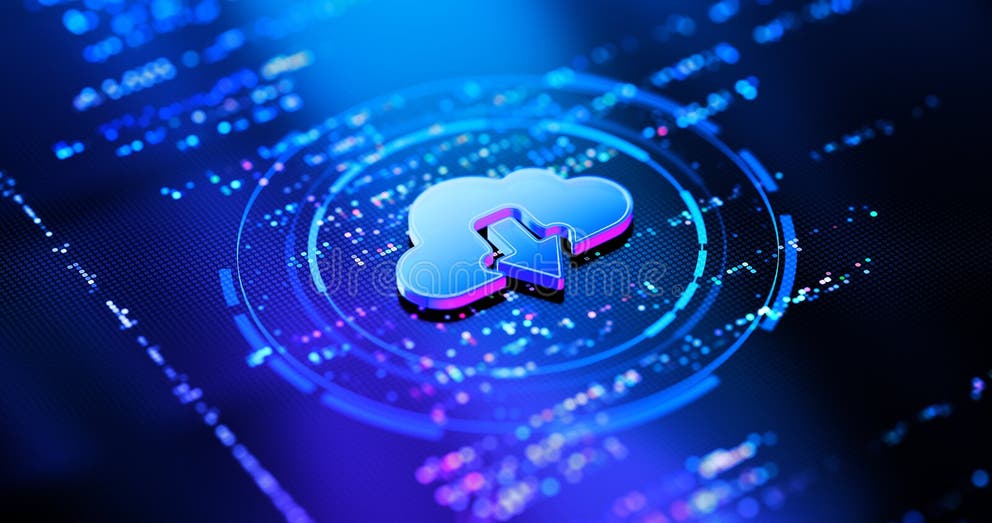 Cloud Computing Technology Digital Data Storage And Networking Concept Stock Image Image Of