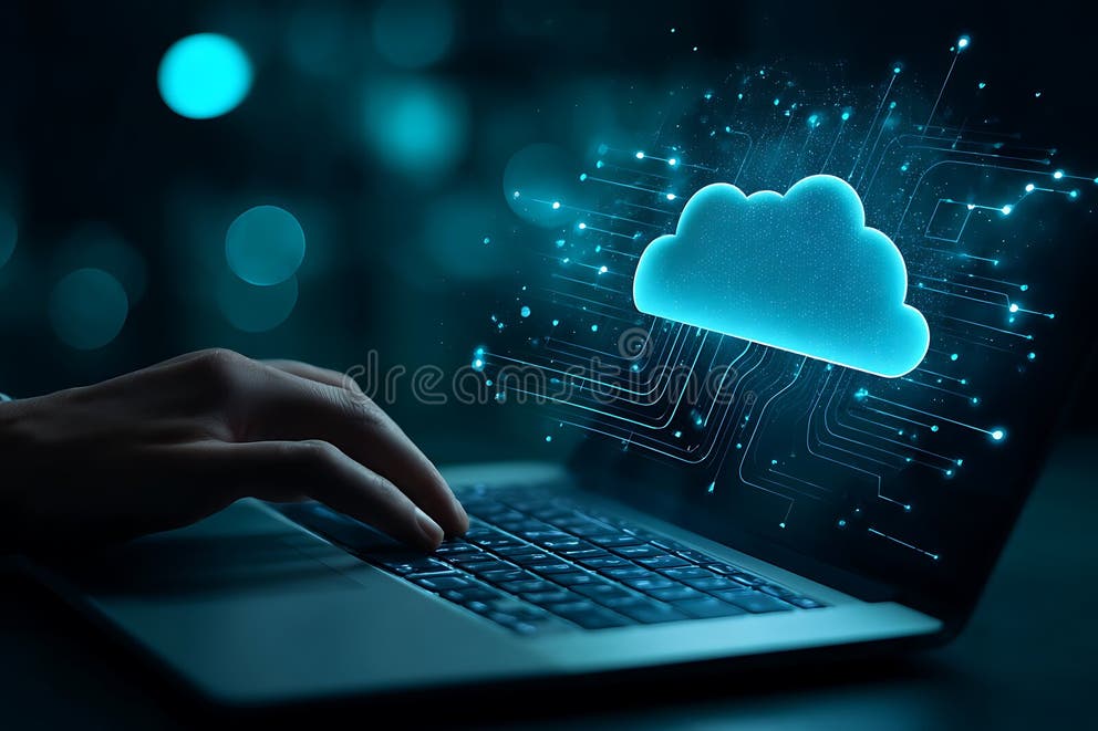 Cloud Computing Technology Digital Transformation Innovation Network Data Storage Cybersecurity ...