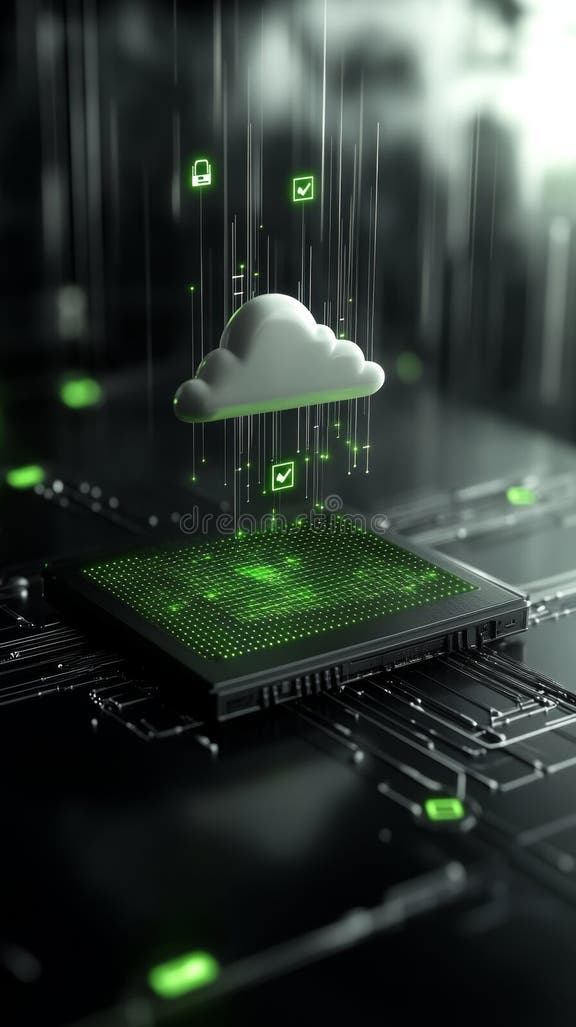 Cloud Computing Technology Integrates with Circuit Board in Modern ...