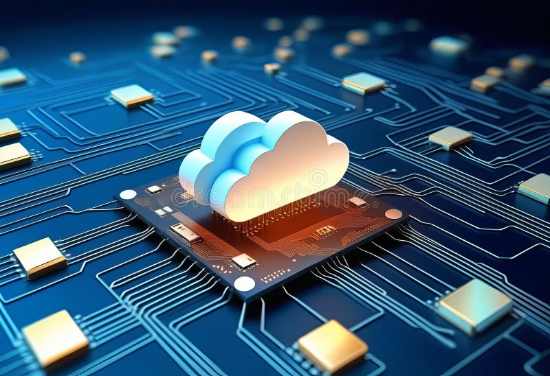 Cloud Computing Technology Internet on Converging Point Stock ...