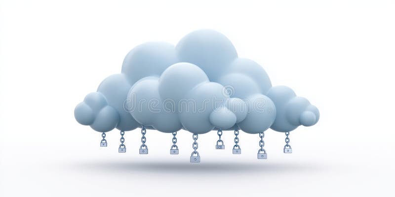 Cloud Computing Technology Internet Storage Network with Technology Background. Data Information ...