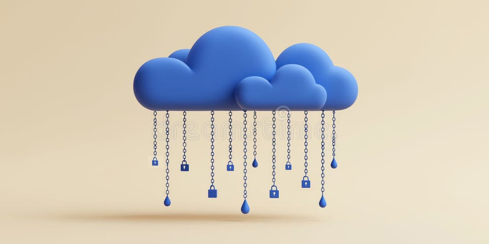 Cloud Computing Technology Internet Storage Network with Technology Background. Data Information ...