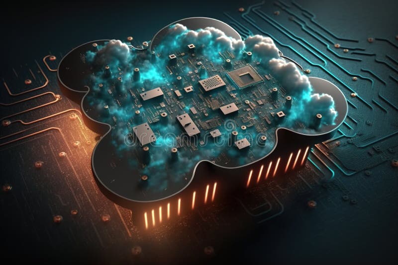 Cloud Computing Technology Modern Concept Stock Illustration ...