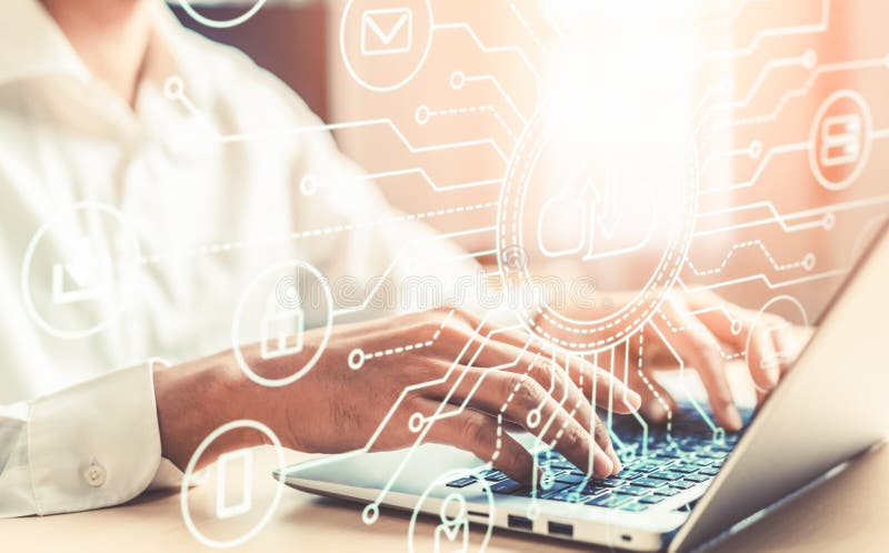 Sharing a computer stock photo. Image of boys, three, meadow - 2486708