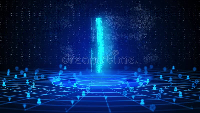 Cloud Computing Text Future Digital Technology Ai Cyber Space Deep ...
