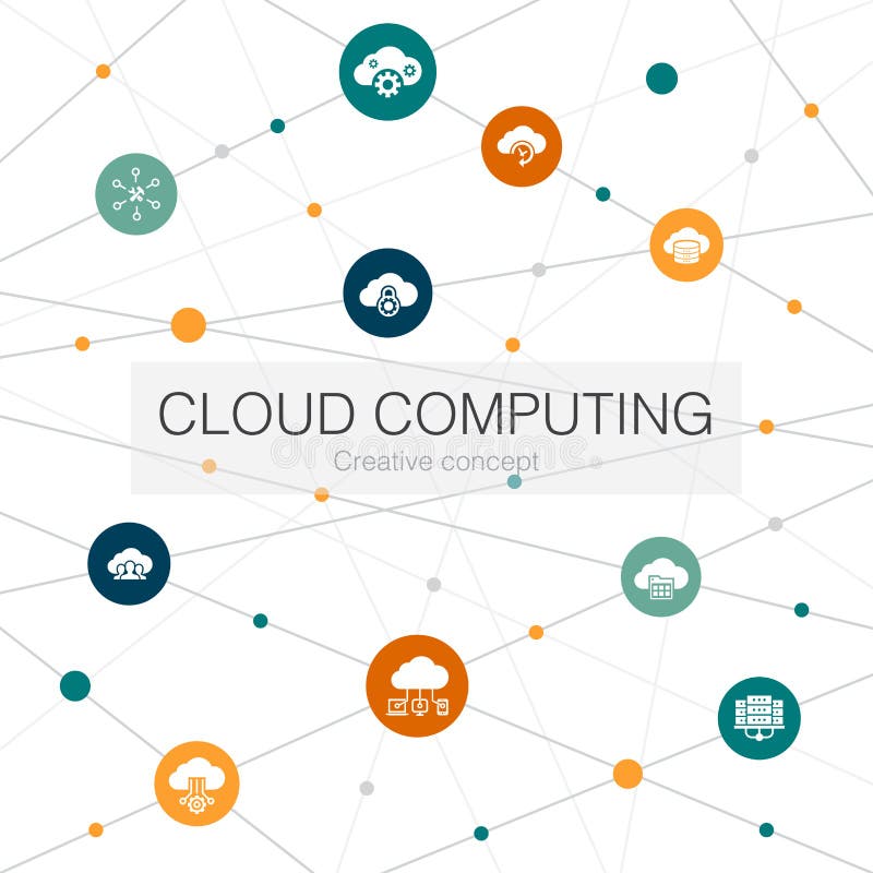 Cloud Computing Trendy Web Template with Stock Vector - Illustration of ... Cloud Computing Trendy Web Template with Stock Vector - Illustration of ...
