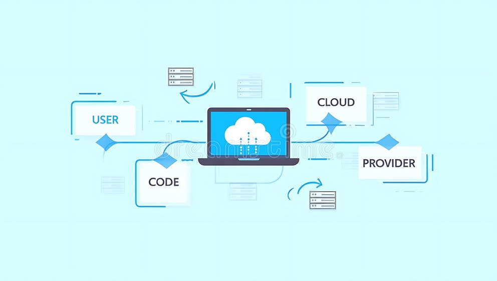 Cloud Computing: User, Code, Provider, and Server Interaction Diagram ...