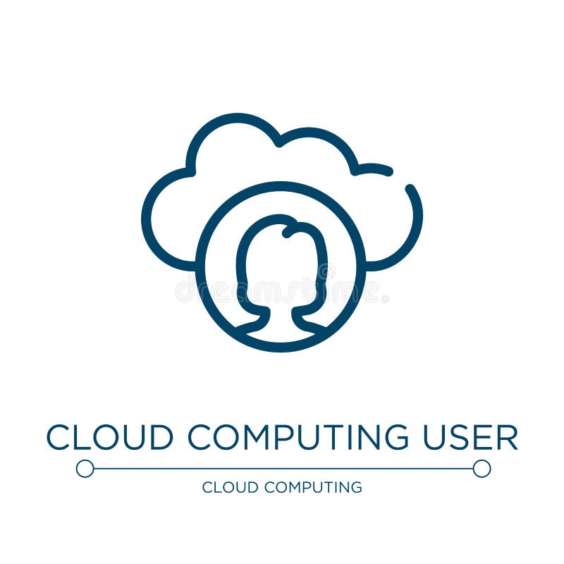 Cloud User Isolated Vector Icon that Can Easily Modify or Edit. Stock ...