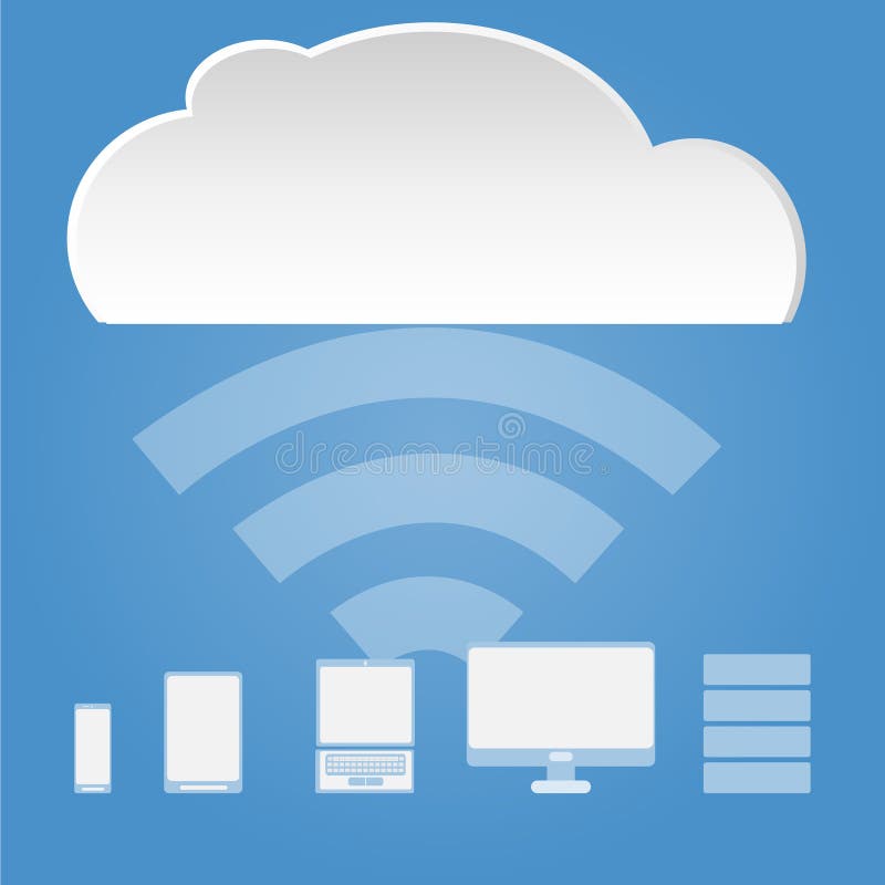 Cloud Computing stock vector. Illustration of communication - 31423615