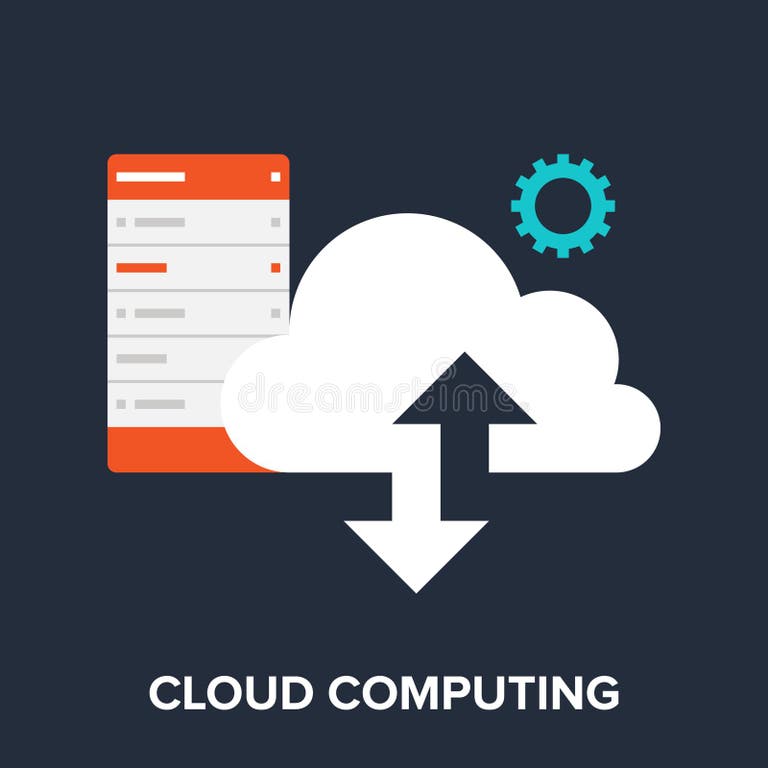 Cloud Computing Vector Illustration Concept Stock Illustration - Illustration of cloud, design ...