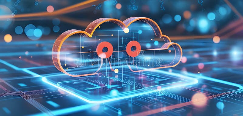 Cloud Computing Visualized with a Digital Globe and Cloud Technology ...