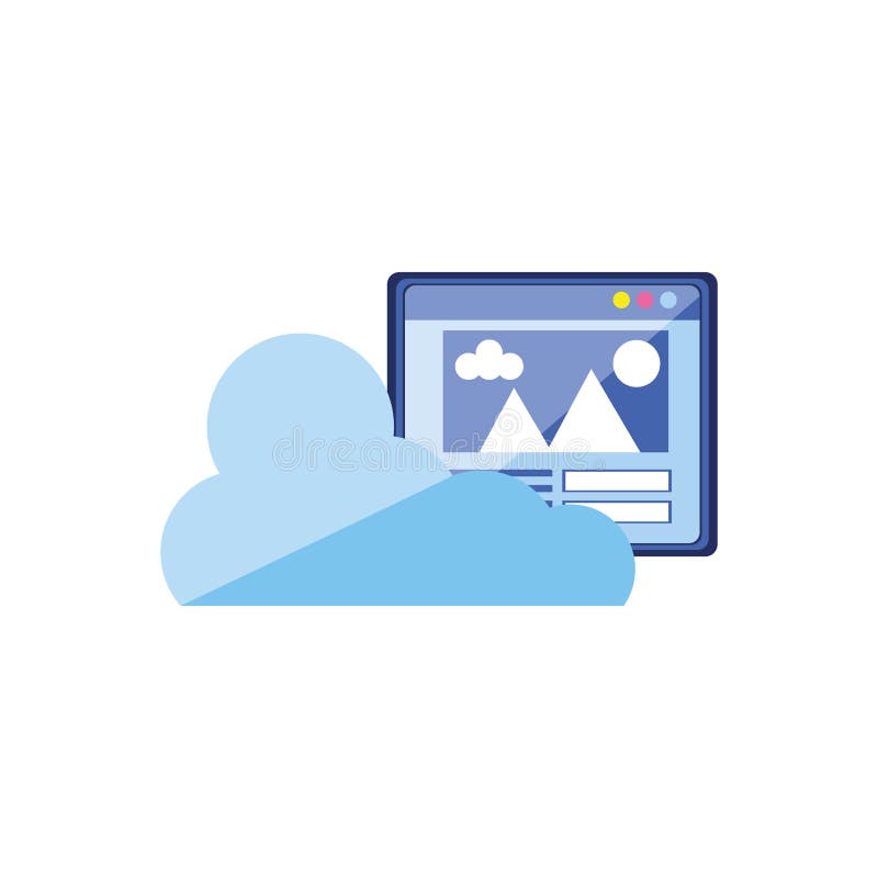 Cloud Computing with Web Page Stock Vector - Illustration of networking ... Cloud Computing with Web Page Stock Vector - Illustration of networking ...