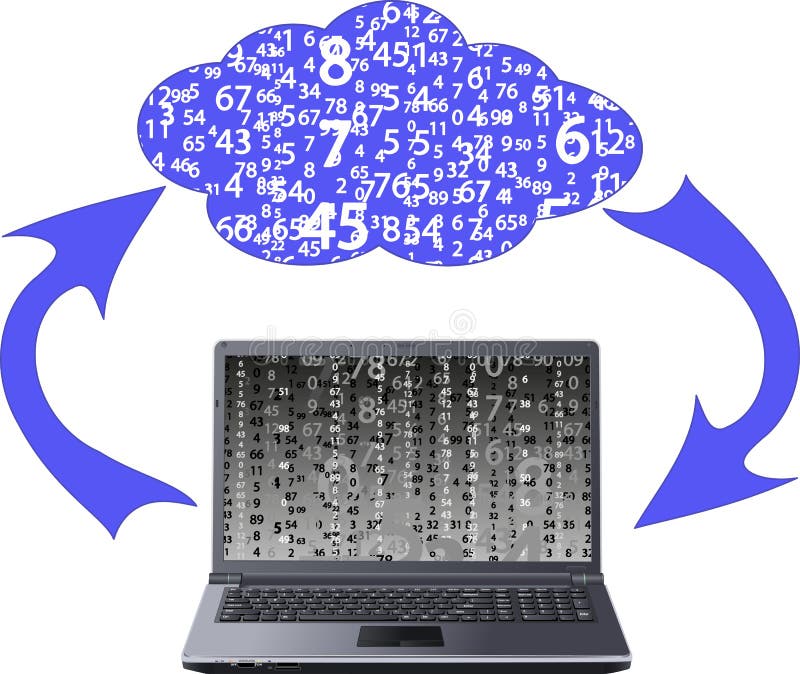 Cloud computing stock vector. Illustration of computing - 48640425