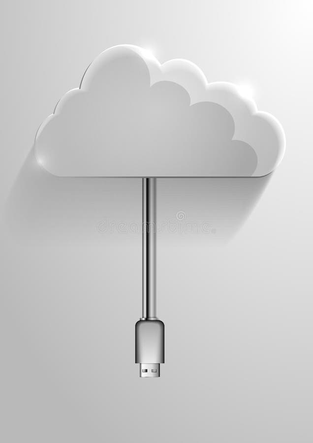 Cloud connect stock vector. Illustration of creative - 34524169
